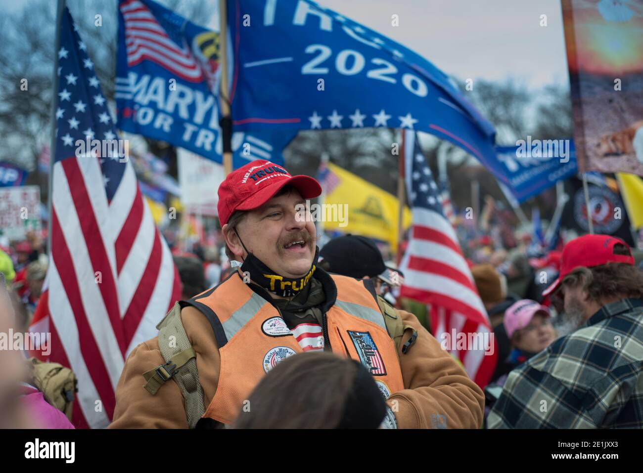 Save America Rally, moments before Capitol Protest begins. Washington ...