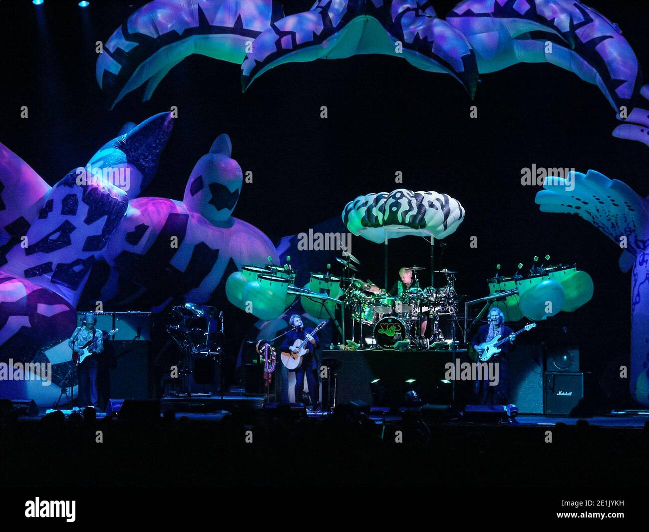 British band Yes concert at the Madison Square Garden in New York City ...