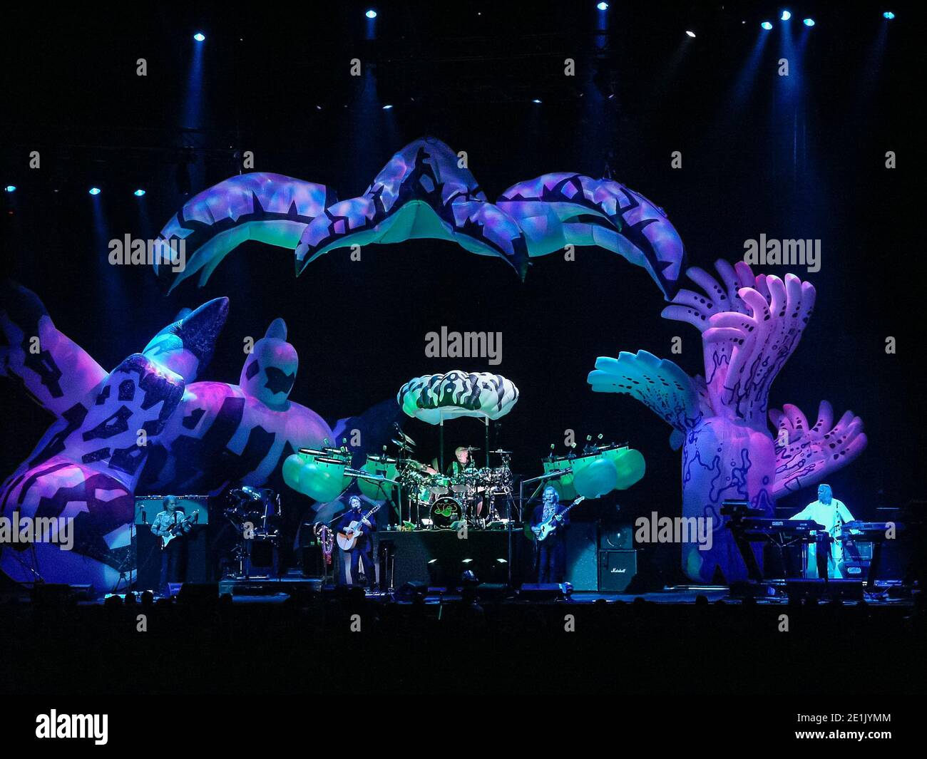 British band Yes concert at the Madison Square Garden in New York City ...