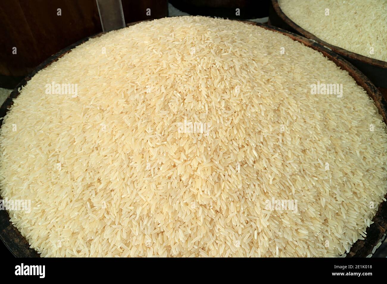 Pile of Raw Thai Jasmine Rice or HOM MALI Rice For Sale in Thailand"s ...