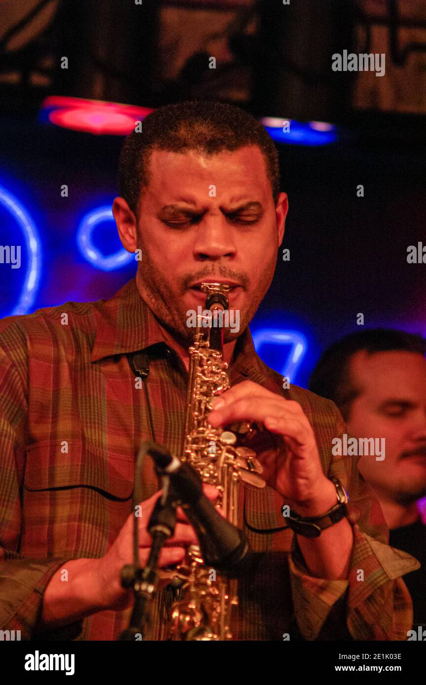 British Drummer Bill Bruford and his band Earthworks II playing with ...