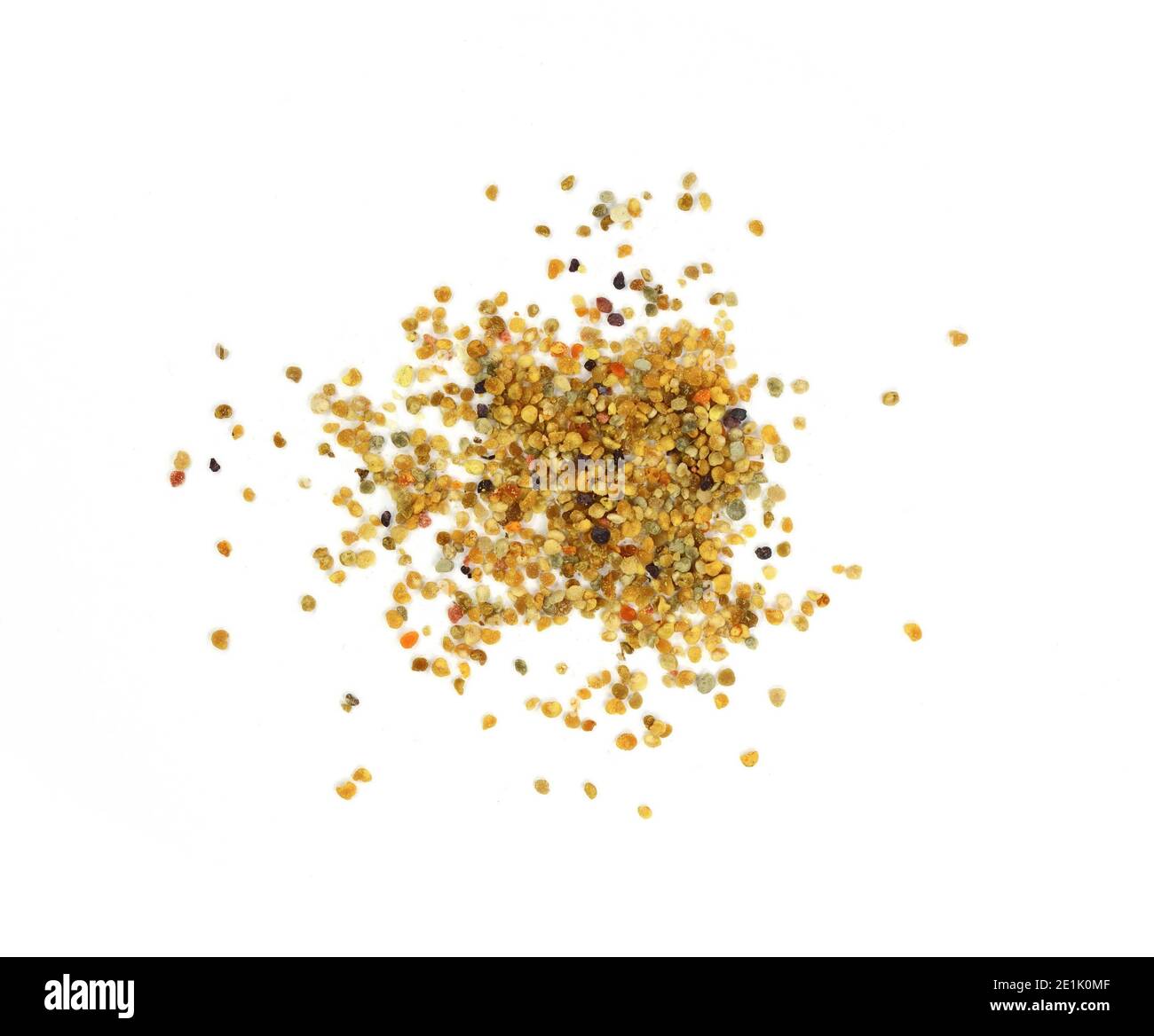 Pile of bee pollen isolated on white Stock Photo - Alamy