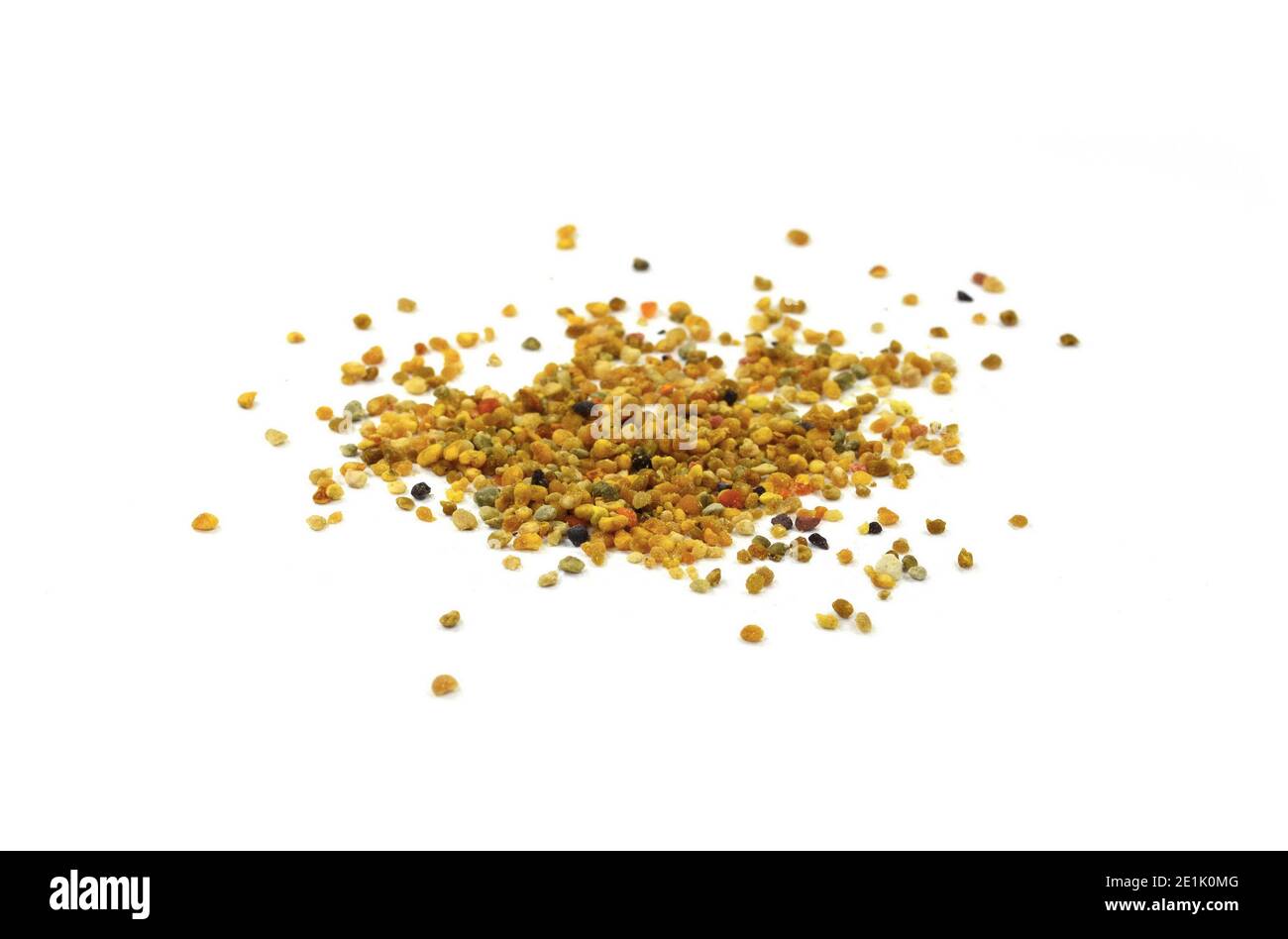 Pile of bee pollen isolated on white Stock Photo - Alamy