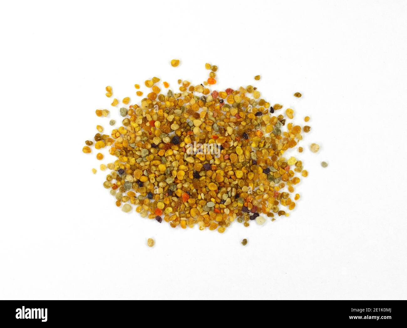 Pile of bee pollen isolated on white Stock Photo - Alamy