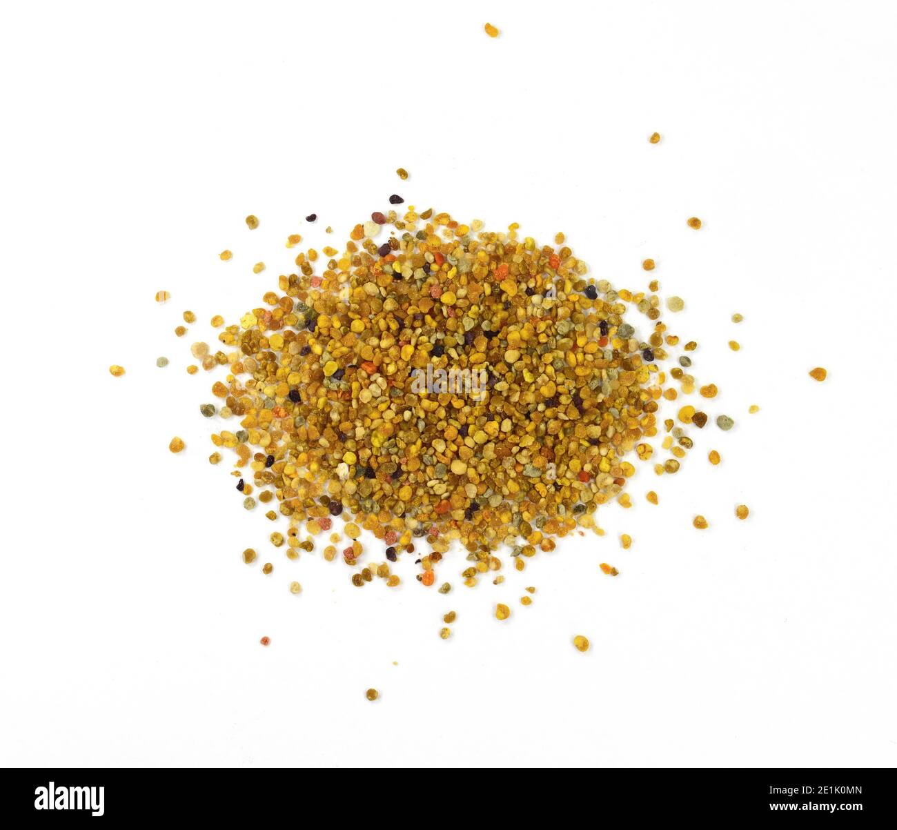 Pile of bee pollen isolated on white Stock Photo - Alamy