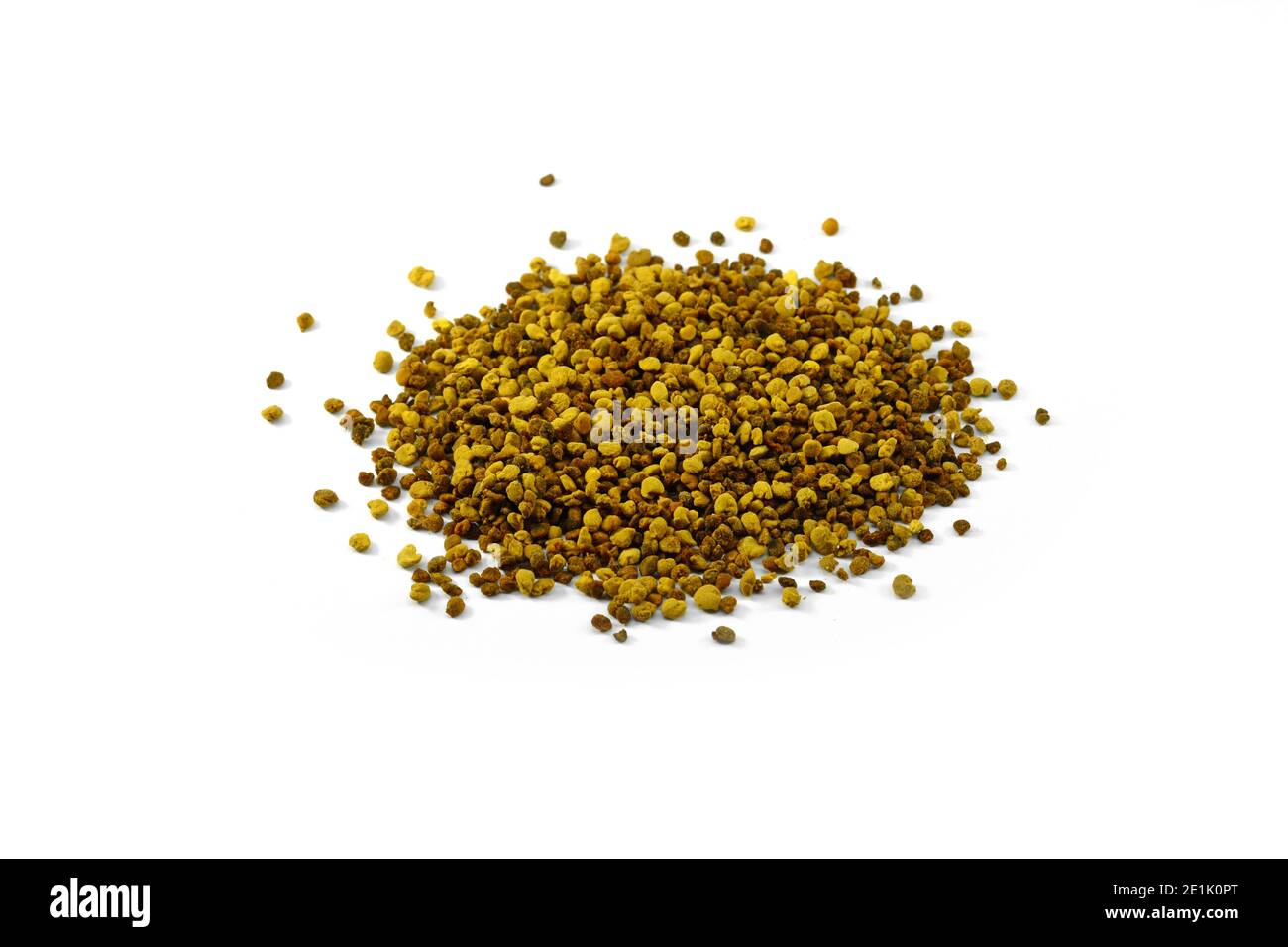 Pile of bee pollen isolated on white Stock Photo - Alamy