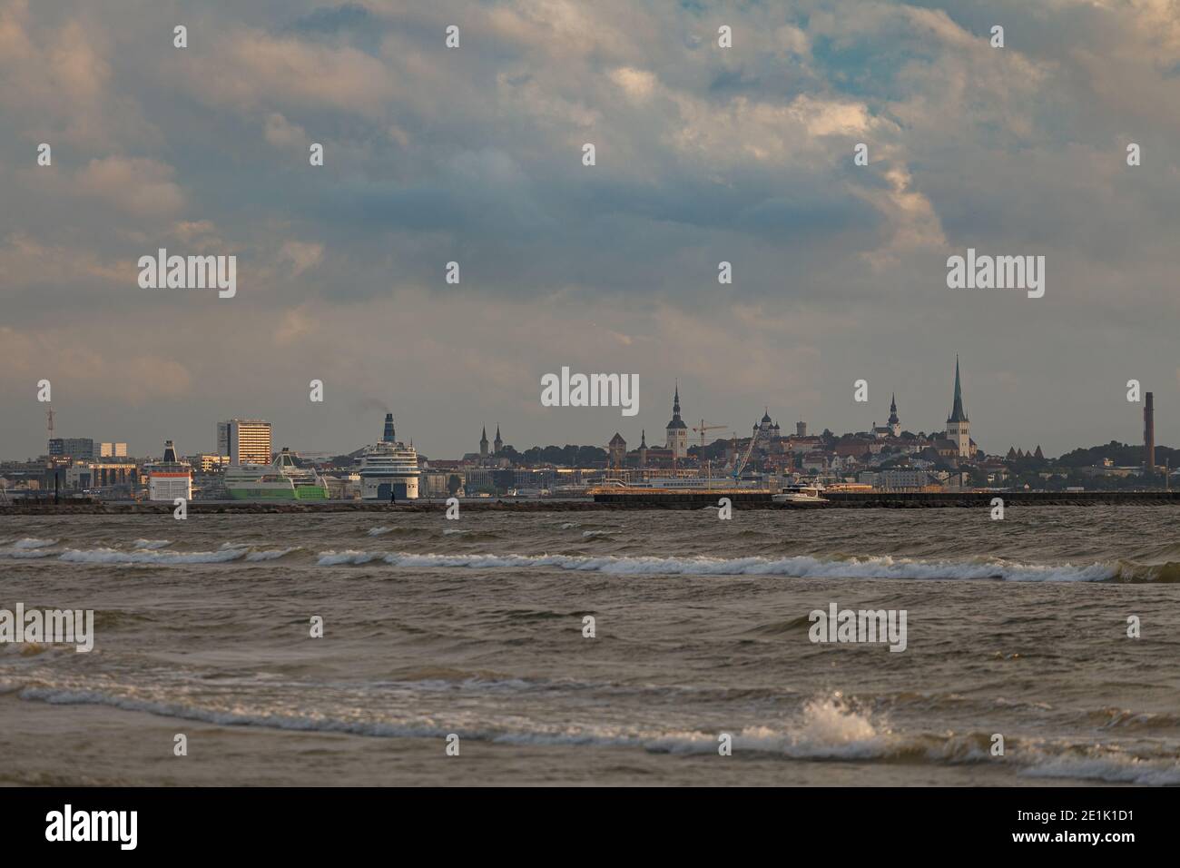 View of Tallinn from the sea, Estonia Stock Photo - Alamy
