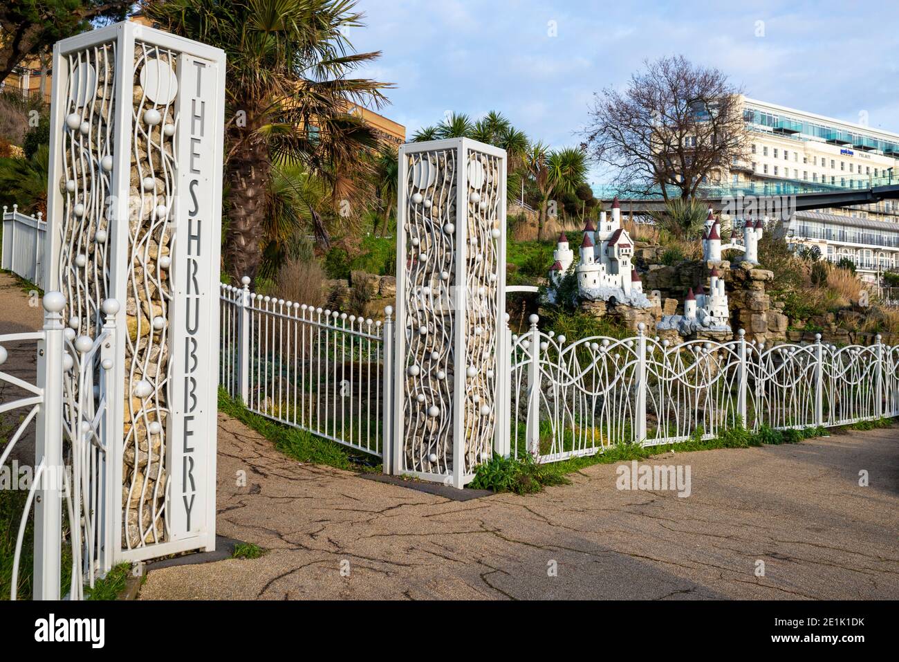Entrance to The Shrubbery at the bottom of the Cliff Gardens in ...