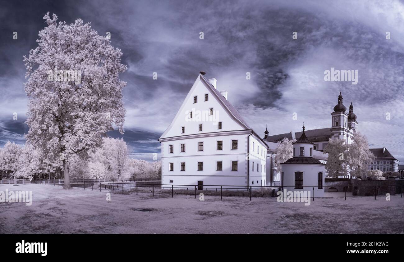 infrared photography - ir photo of landscape with tree under sky with ...