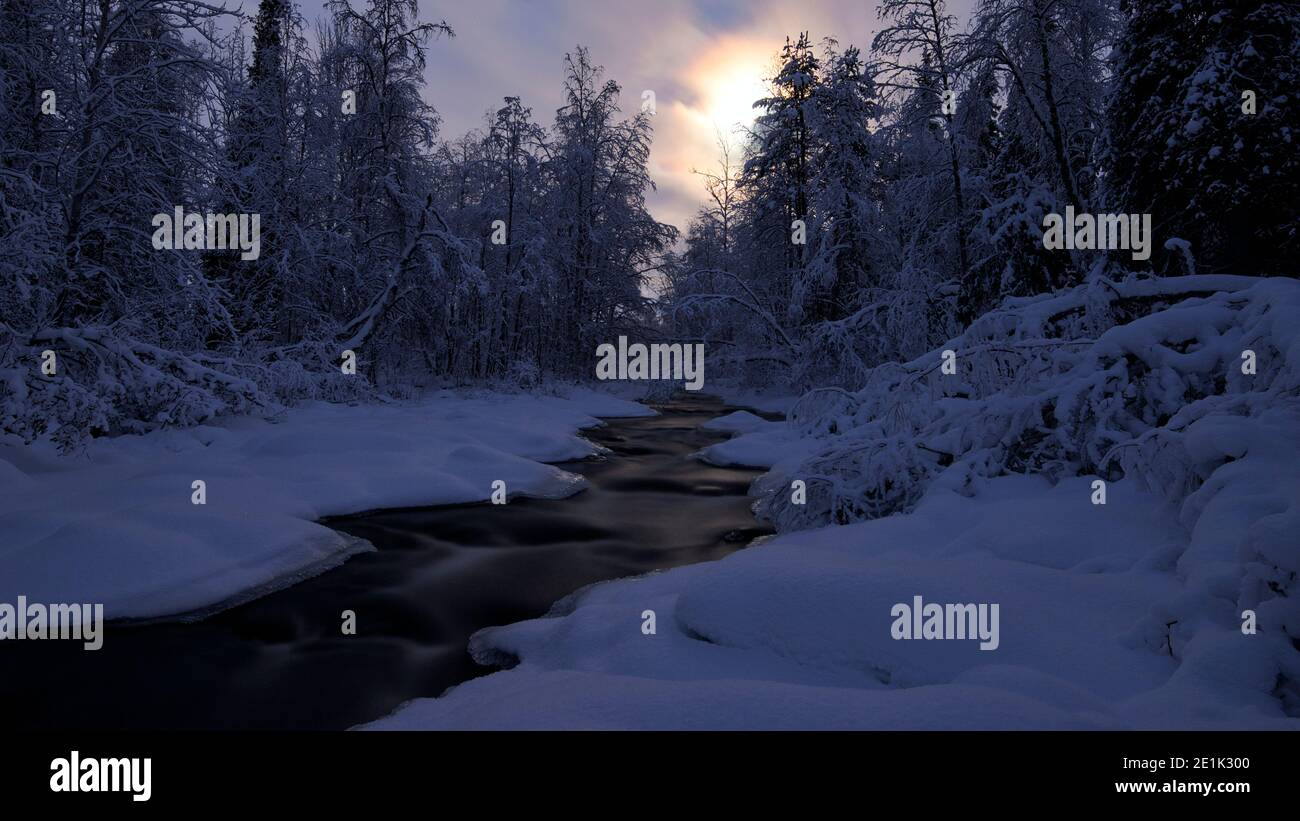 Moonlit river hi-res stock photography and images - Alamy
