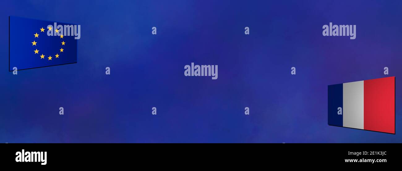 Eu flag blue and gold stars hi-res stock photography and images - Alamy