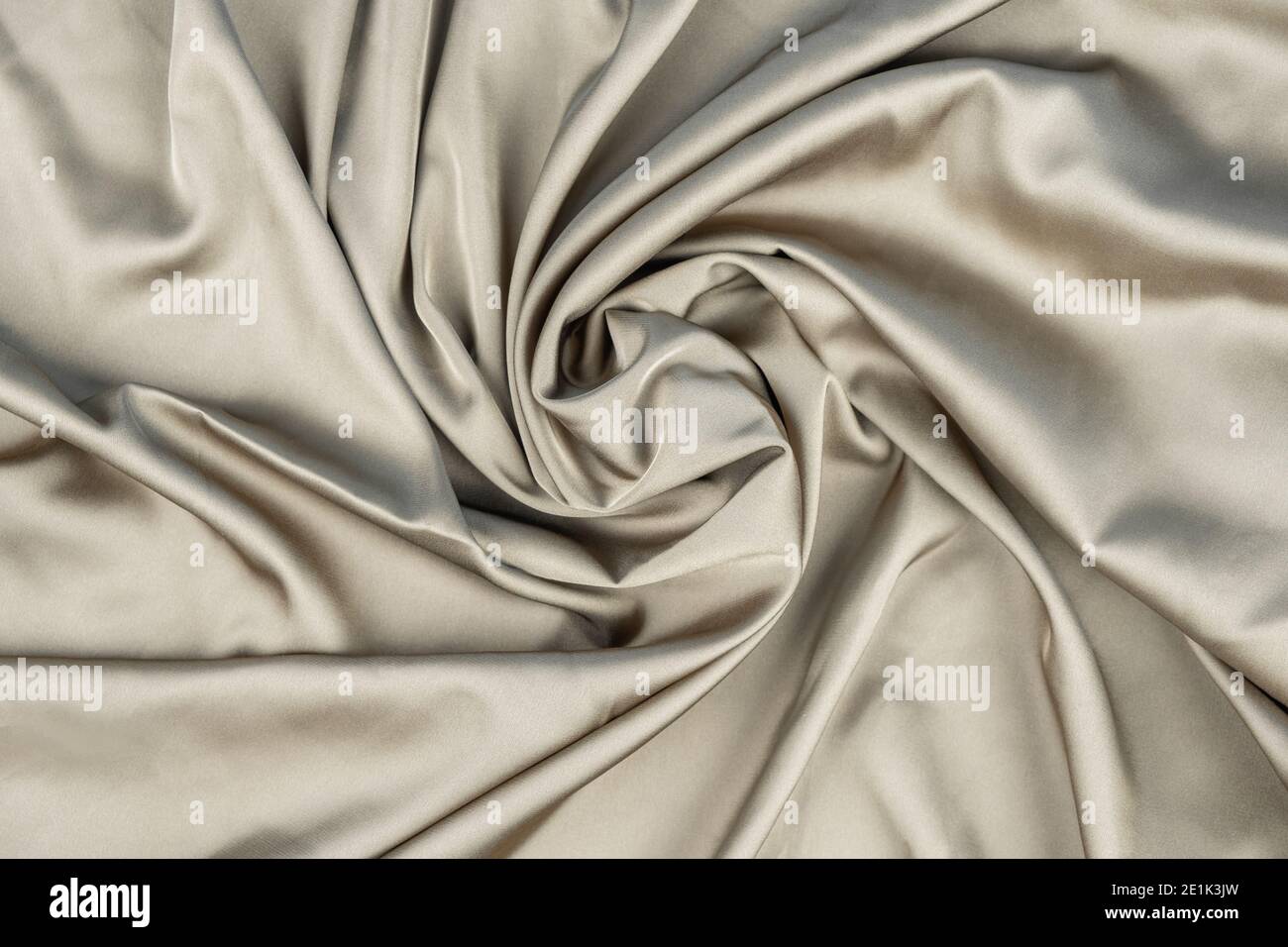 wavy rippled beige silk satin fabric background Stock Photo - Alamy