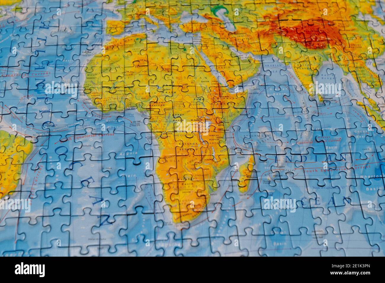 Physical map africa sahara congo hi-res stock photography and images ...