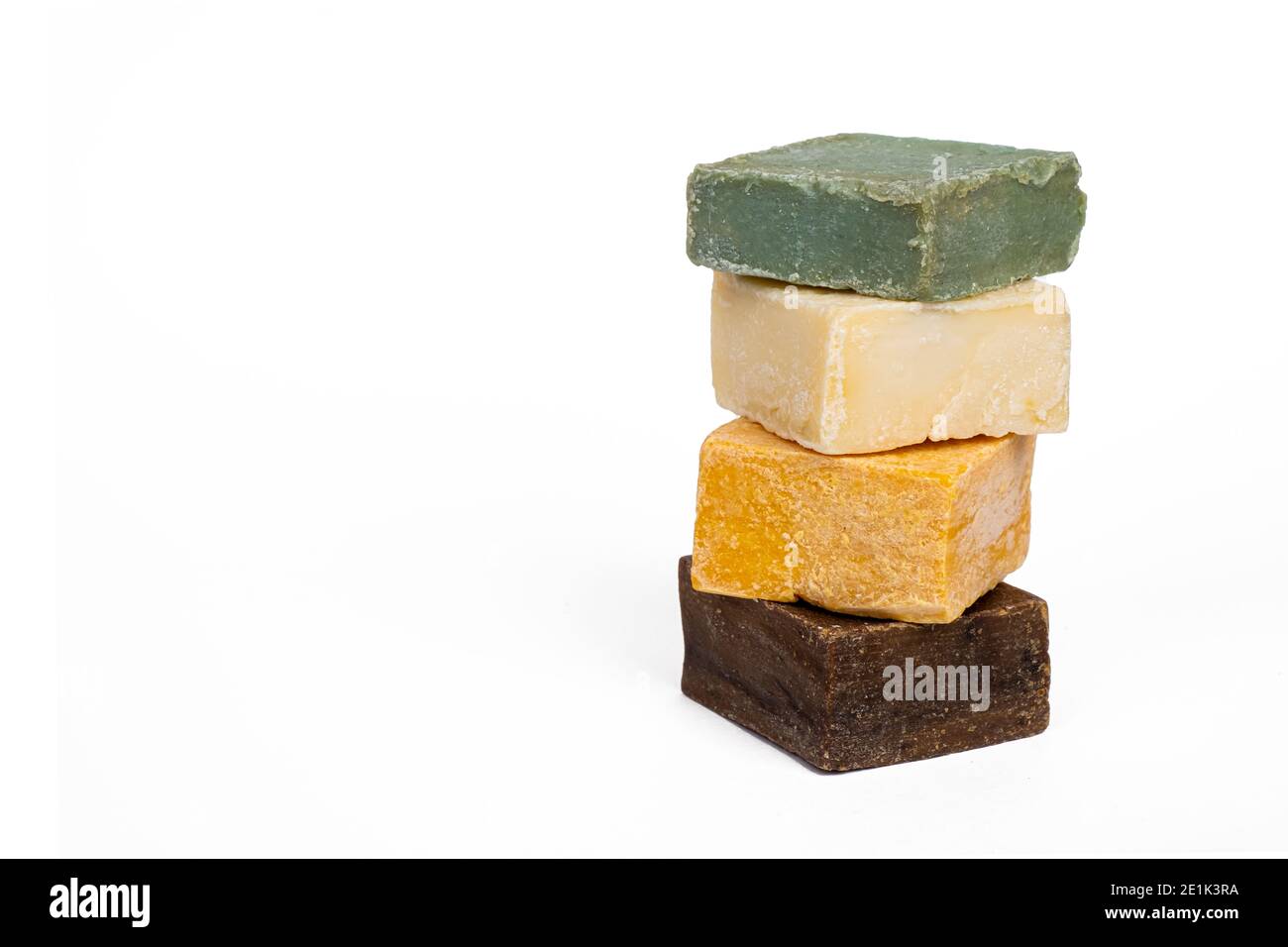variety of Handmade colored soap on a white background Stock Photo - Alamy