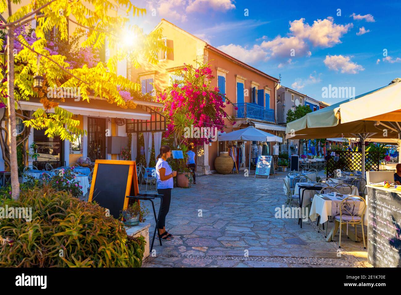 Fiskardo village, Kefalonia island, Greece. Fiscardo on the Island of ...