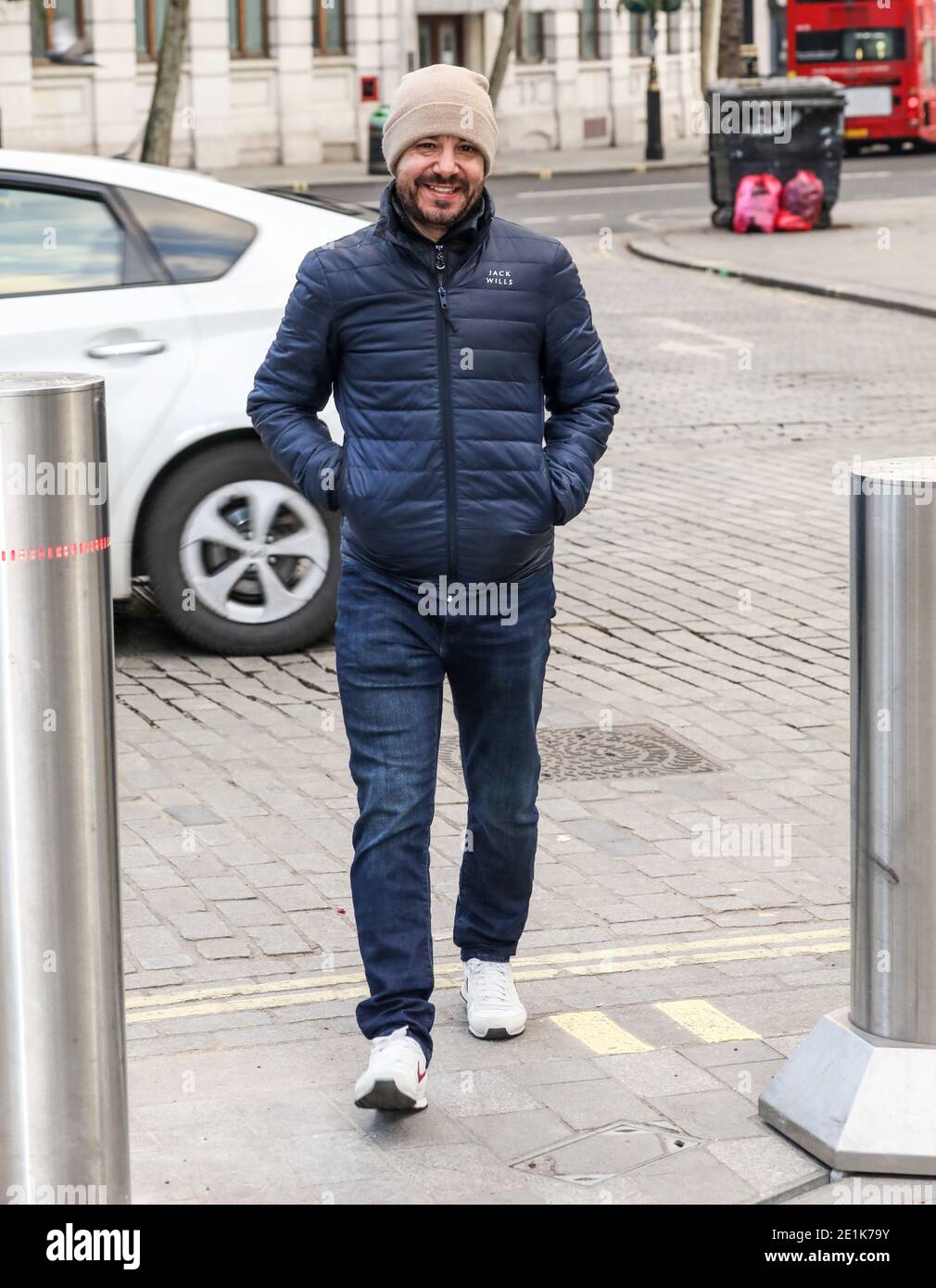 Jason King arrives at The Global Radio Studios In London Stock Photo ...