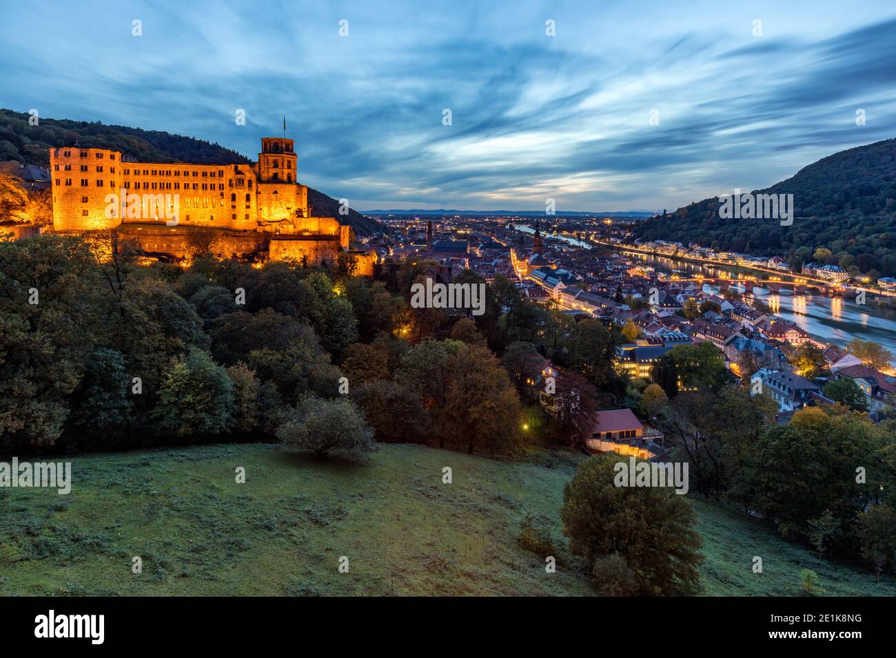 Heidelberg skyline aerial view from above. Heidelberg skyline aerial ...