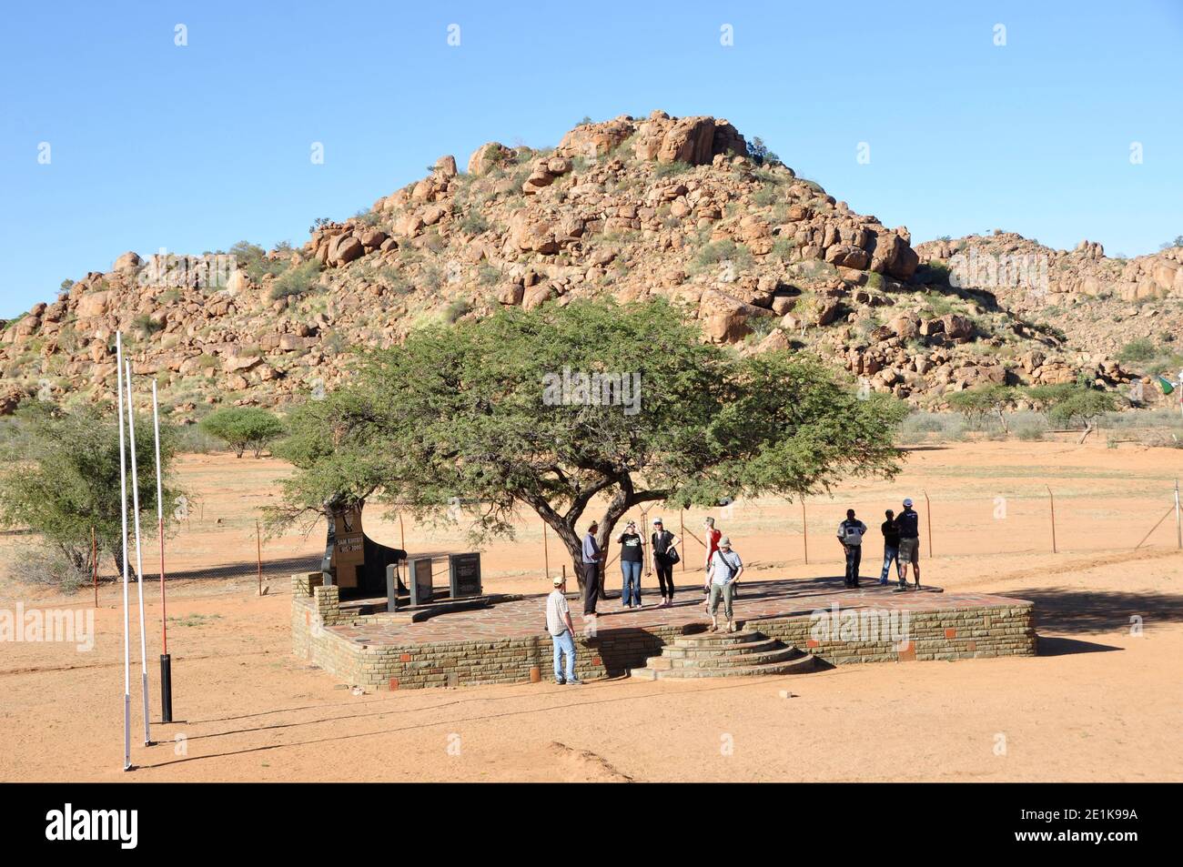 Sam Khubis Memorial: Baster People against German soldiers Stock Photo ...