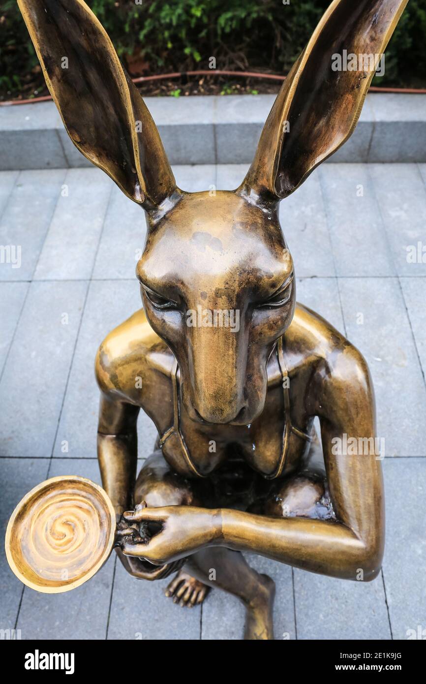 Dogman and rabbit girl hi-res stock photography and images - Alamy