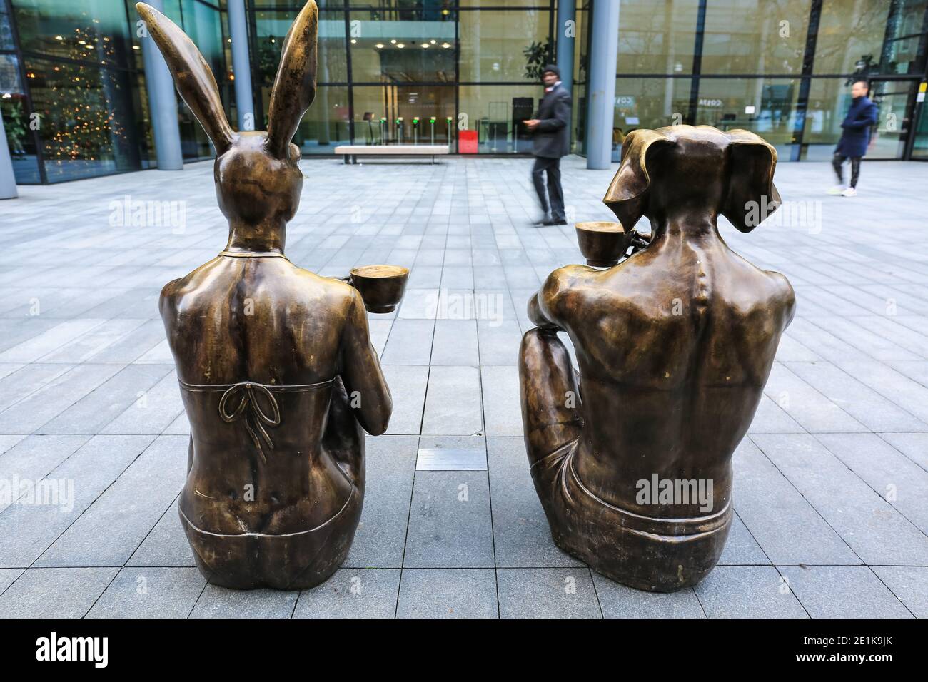 Dogman and rabbit girl hi-res stock photography and images - Alamy