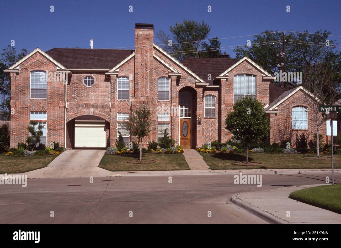 1993 Sprawling huge house in suburban Dallas, Texas, USA Stock Photo ...