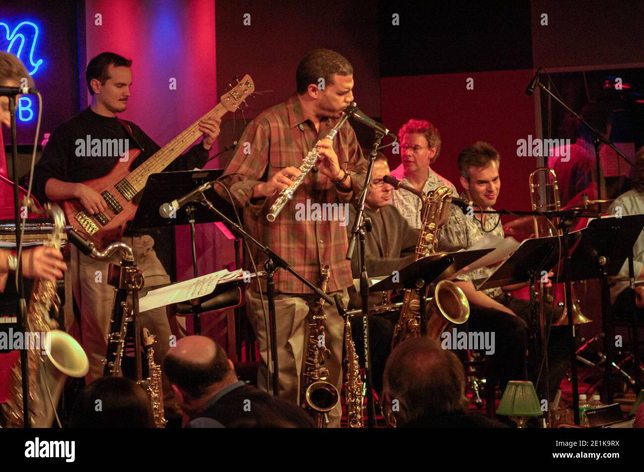 British Drummer Bill Bruford and his band Earthworks II playing with ...