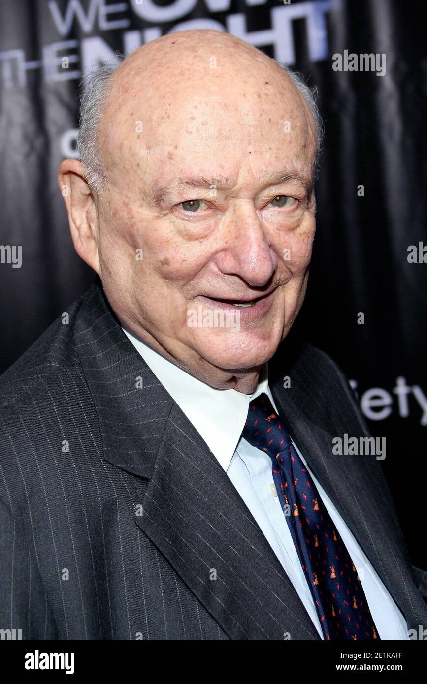 Ed Koch 10/9/07, Photo by Steve Mack/PHOTOlink Stock Photo - Alamy