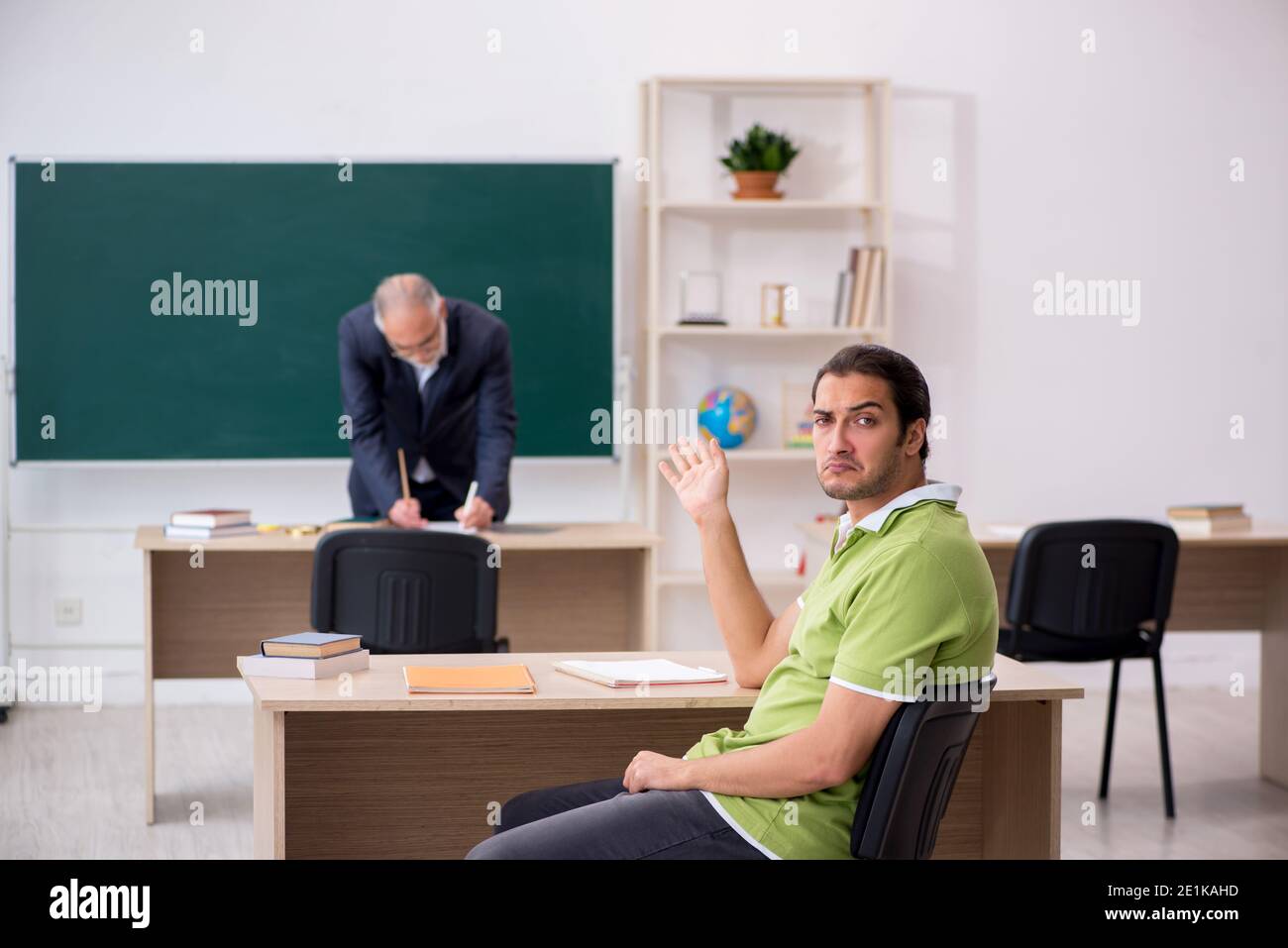Lazy student and tutor hi-res stock photography and images - Alamy