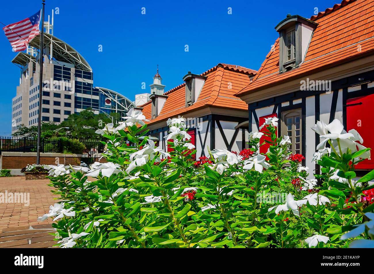 Government Plaza is seen from the courtyard of the Fort of Colonial ...