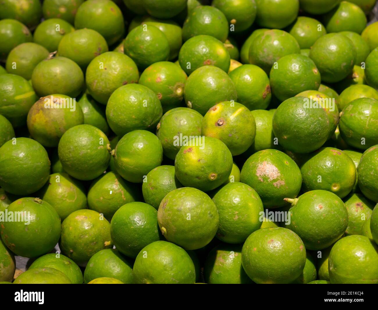 Close up natural skin of fresh green lemons in market Stock Photo - Alamy