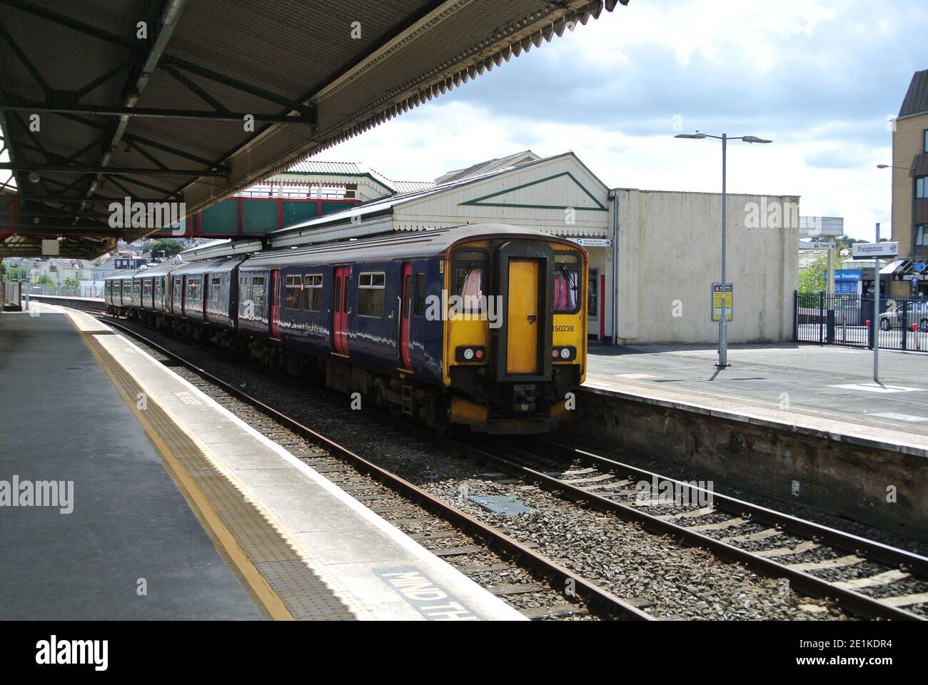 GWR British Rail Class 150 'Sprinter' passenger train at Paignton ...