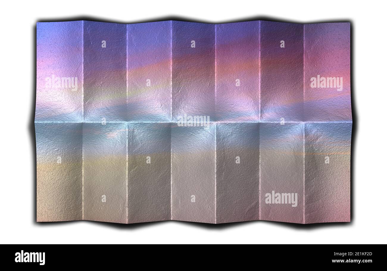 Metal color on folded paper Stock Photo - Alamy