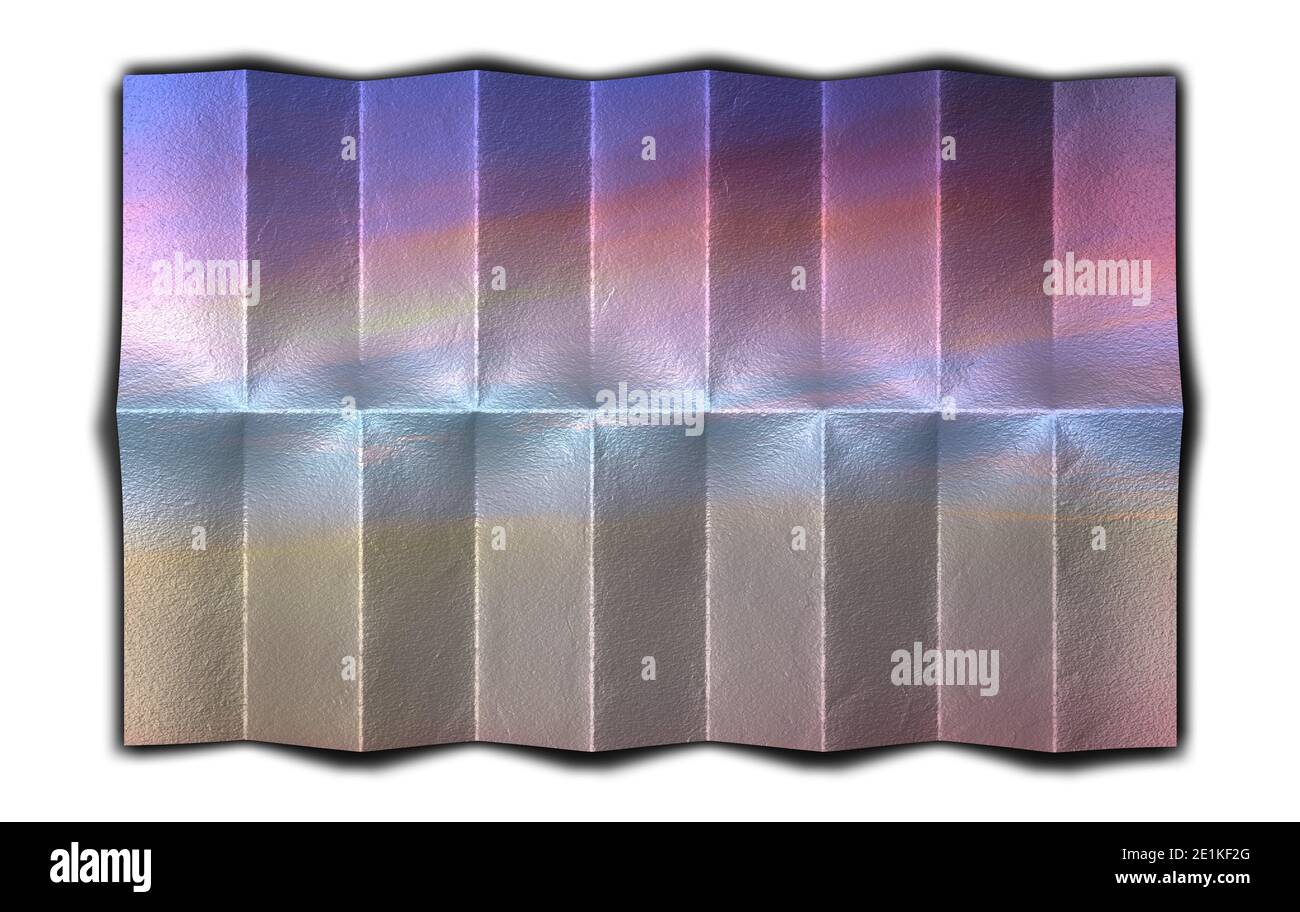 Metal color on folded paper Stock Photo - Alamy
