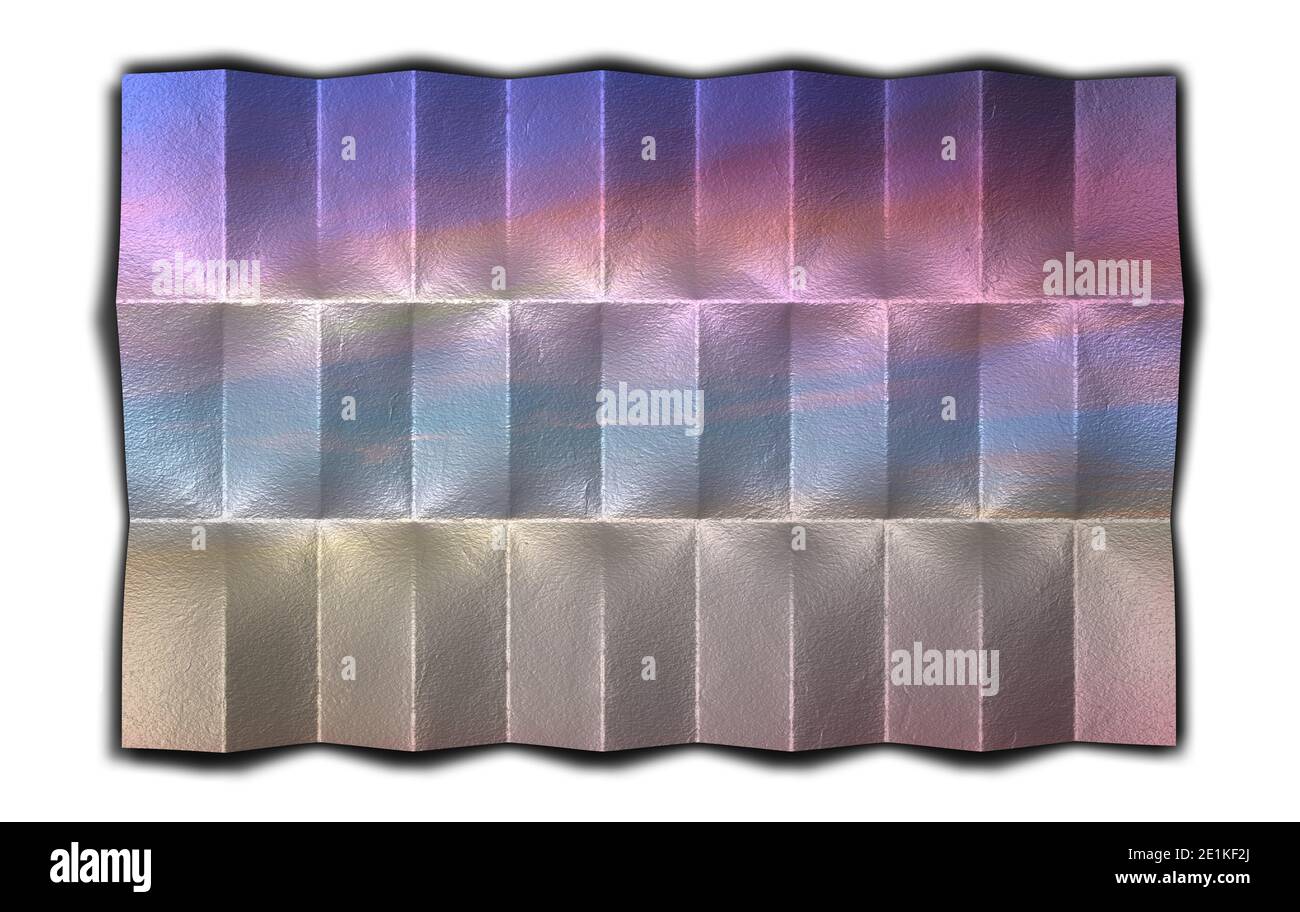 Metal color on folded paper Stock Photo - Alamy