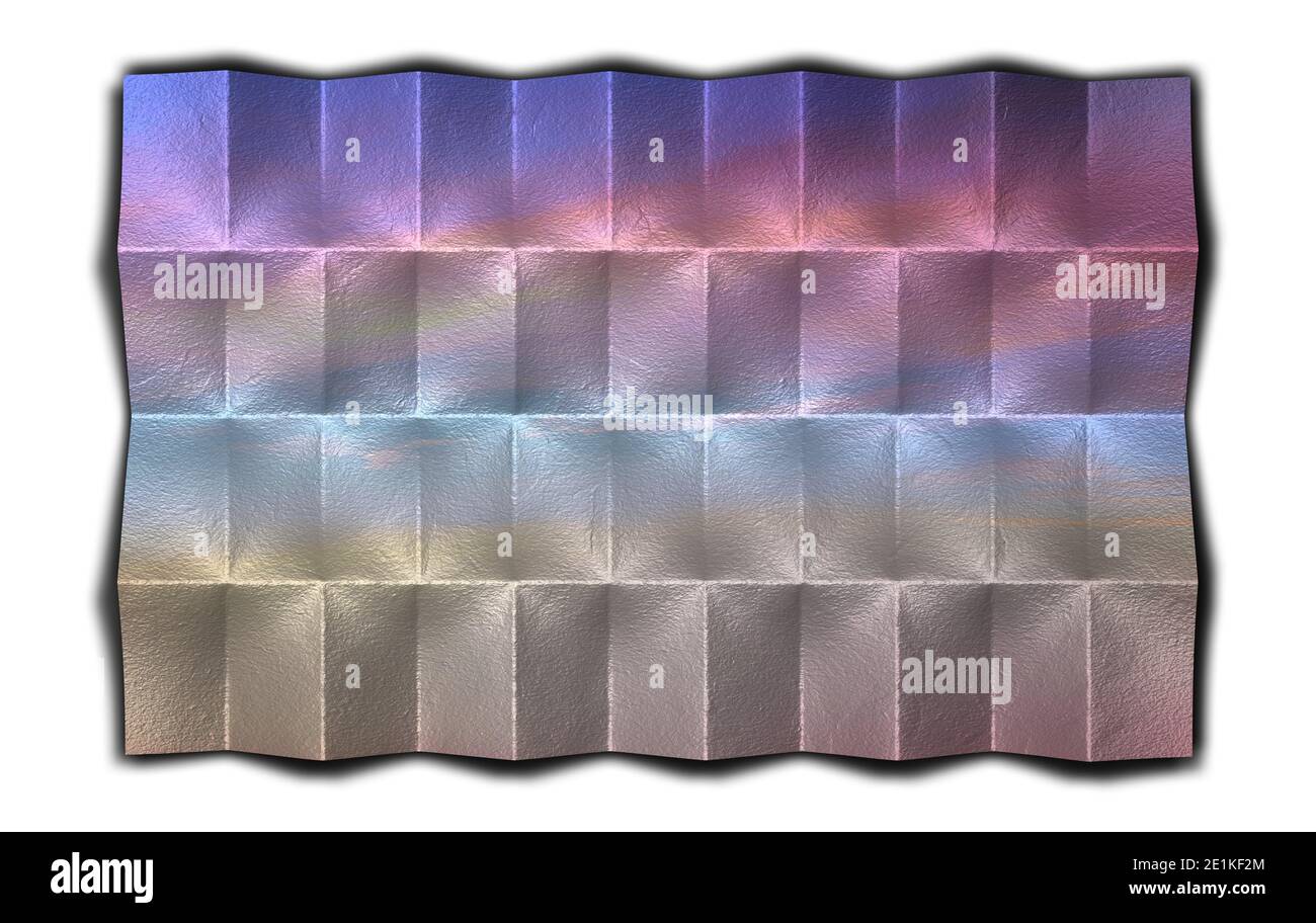 Metal color on folded paper Stock Photo - Alamy