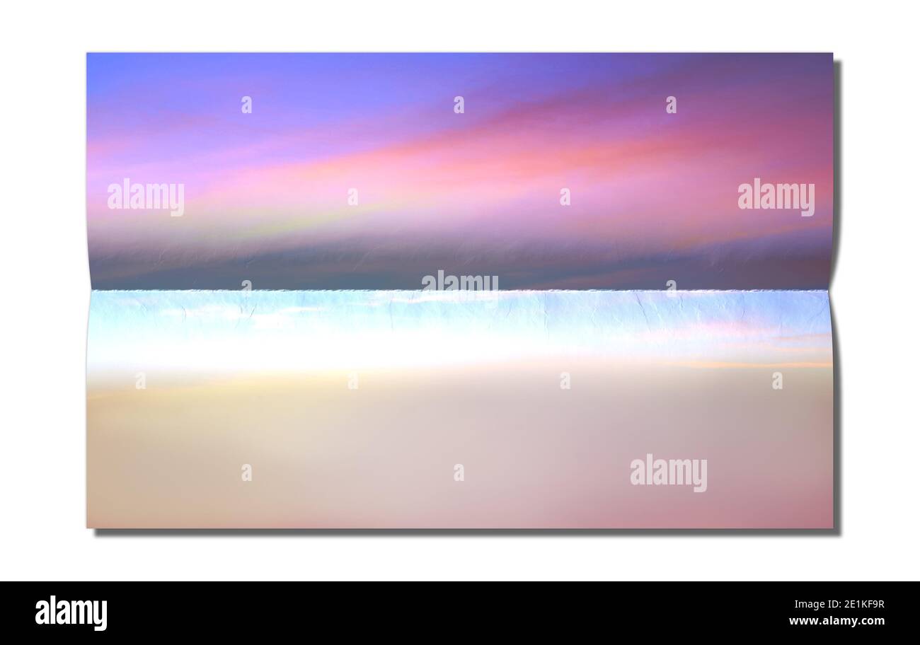 Metal color on folded paper Stock Photo - Alamy