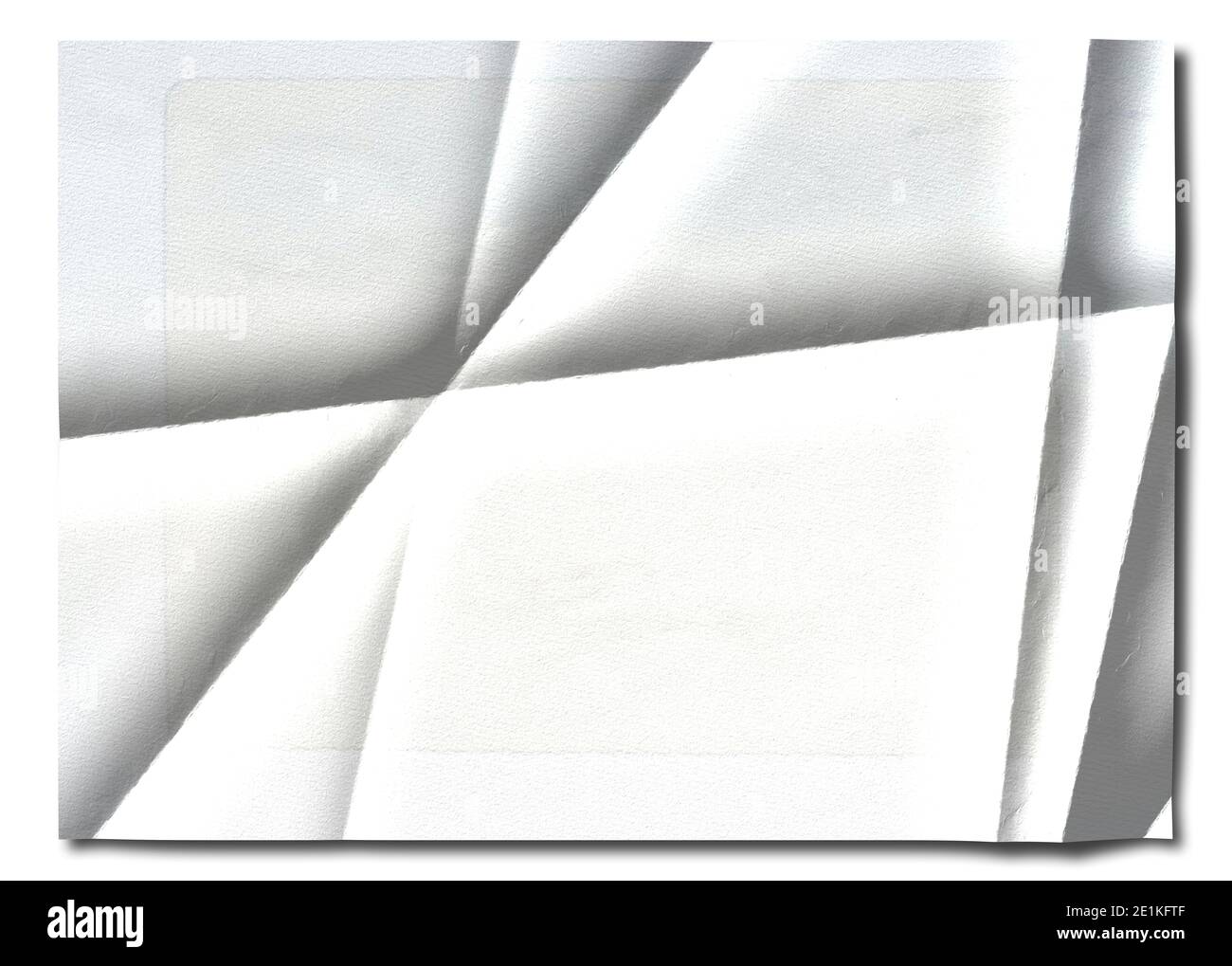 White folded paper crumpled.Crumpled paper texture. White battered ...