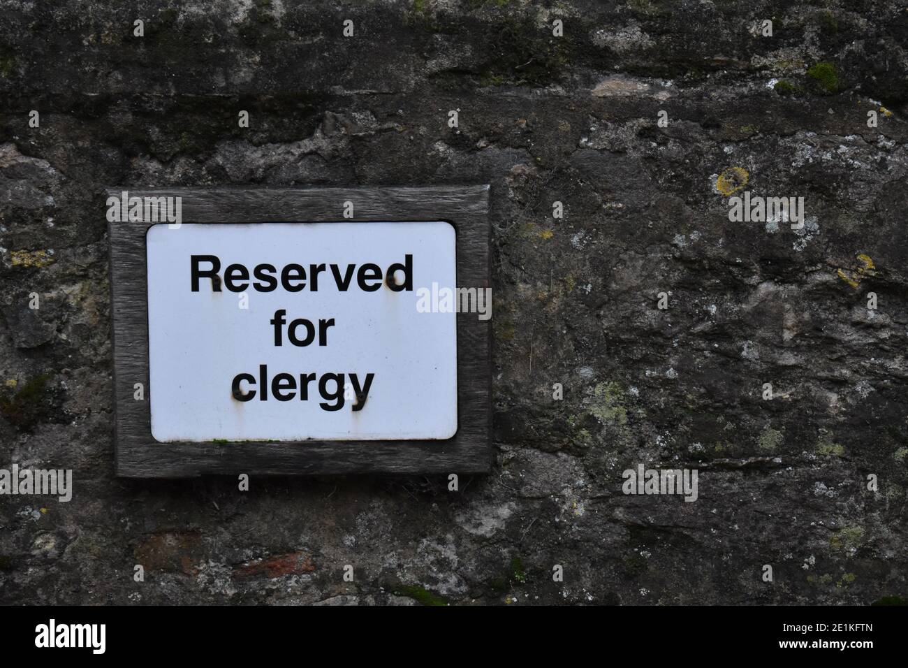 Clergy parking hi-res stock photography and images - Alamy