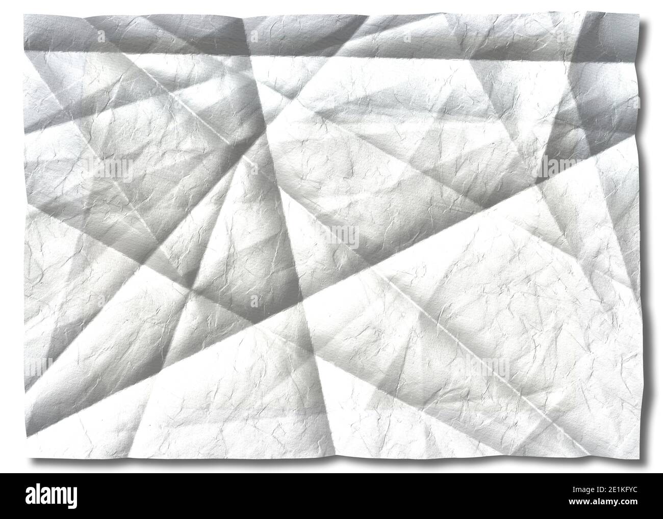 White folded paper crumpled.Crumpled paper texture. White battered ...