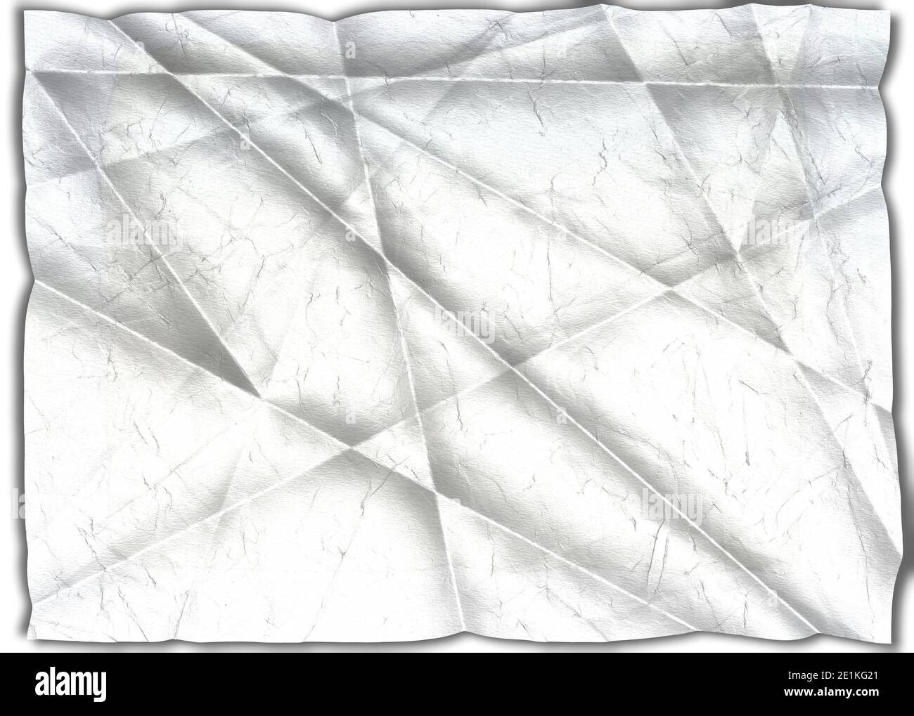 White folded paper crumpled.Crumpled paper texture. White battered ...