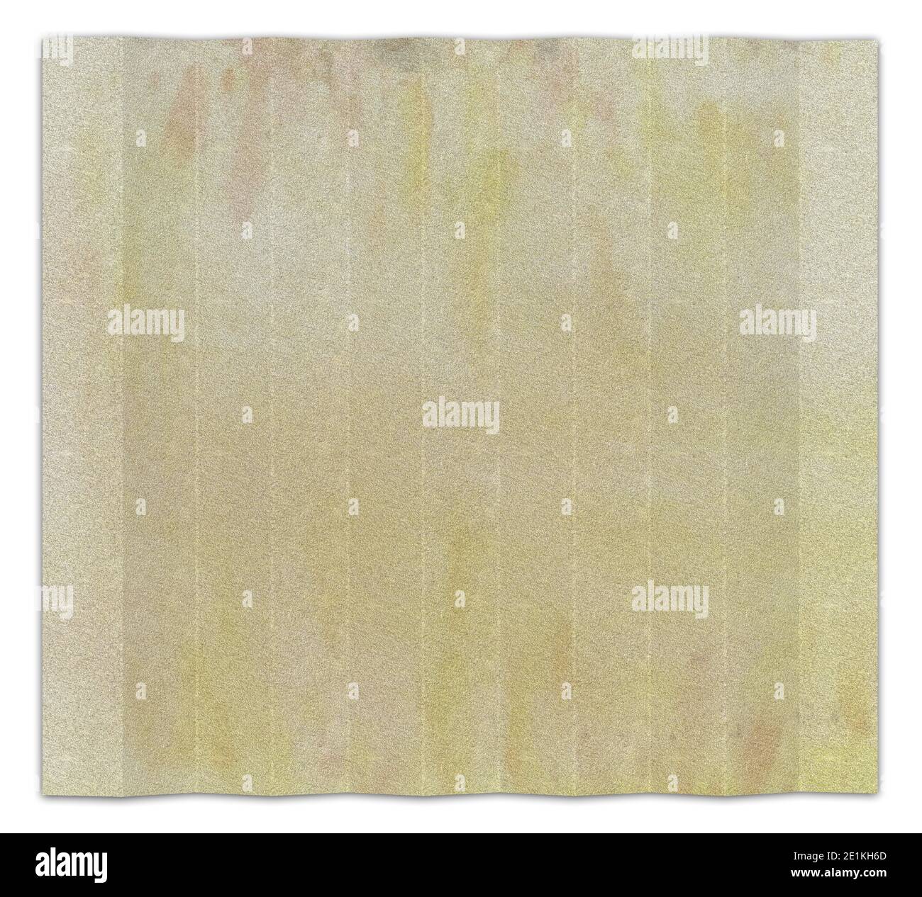 Yellow folded paper folded.Crumpled paper texture. White battered paper ...