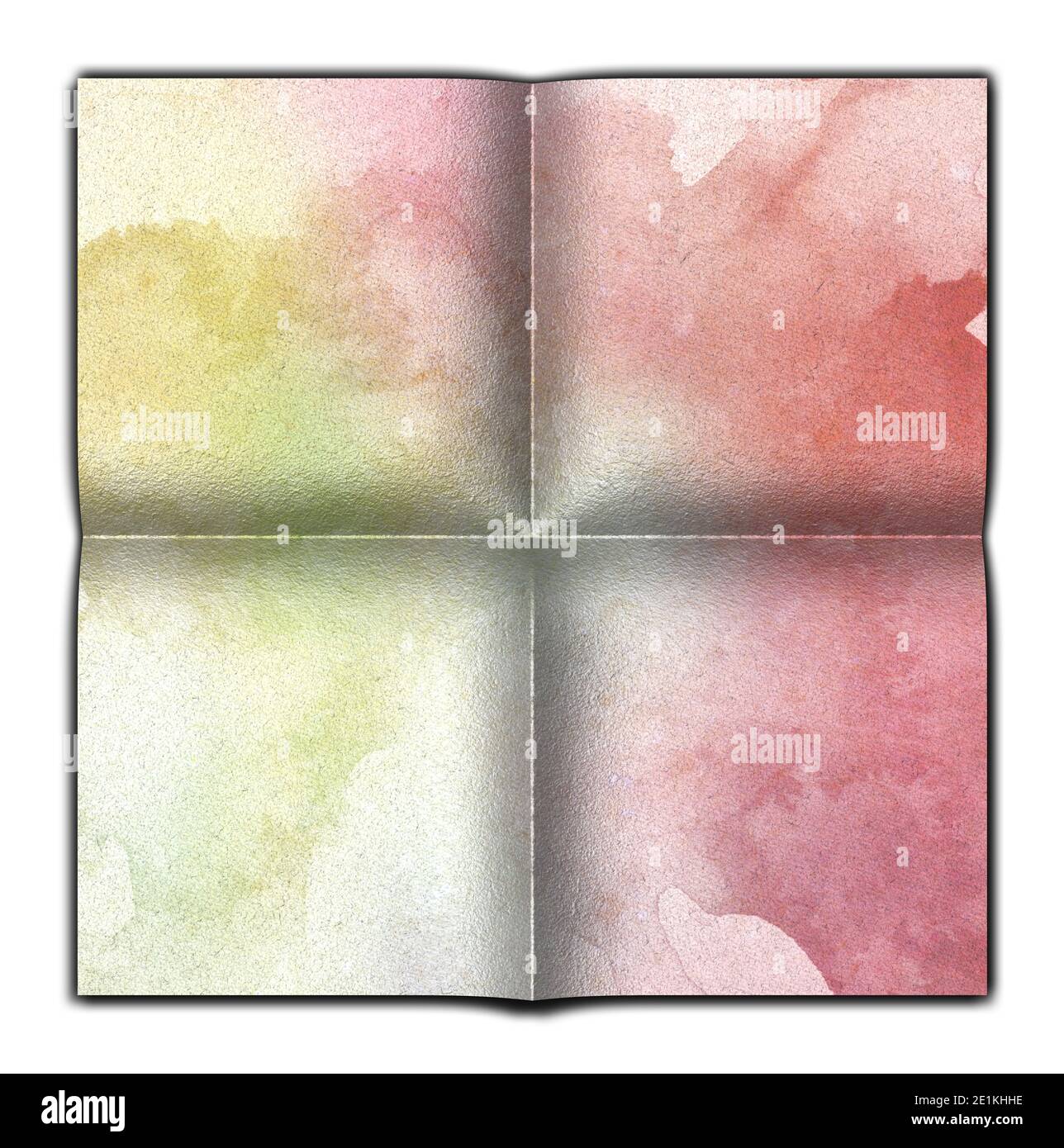 Metallized paper folded creased Stock Photo - Alamy