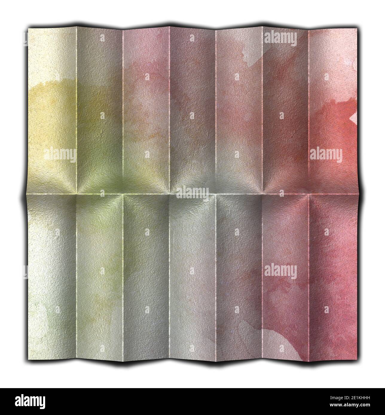 Metallized paper folded creased Stock Photo - Alamy
