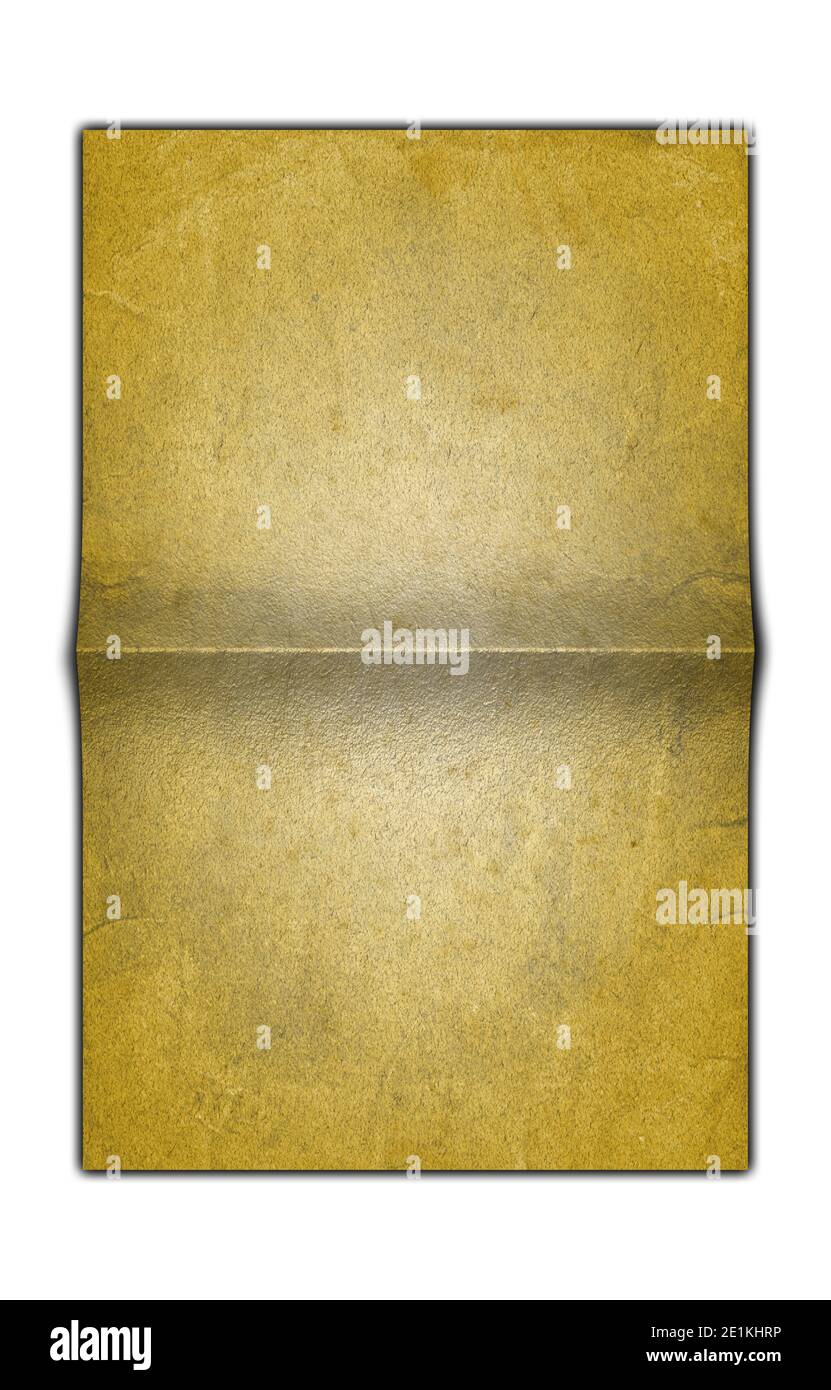 Metallized gold sheet folded folded Stock Photo - Alamy