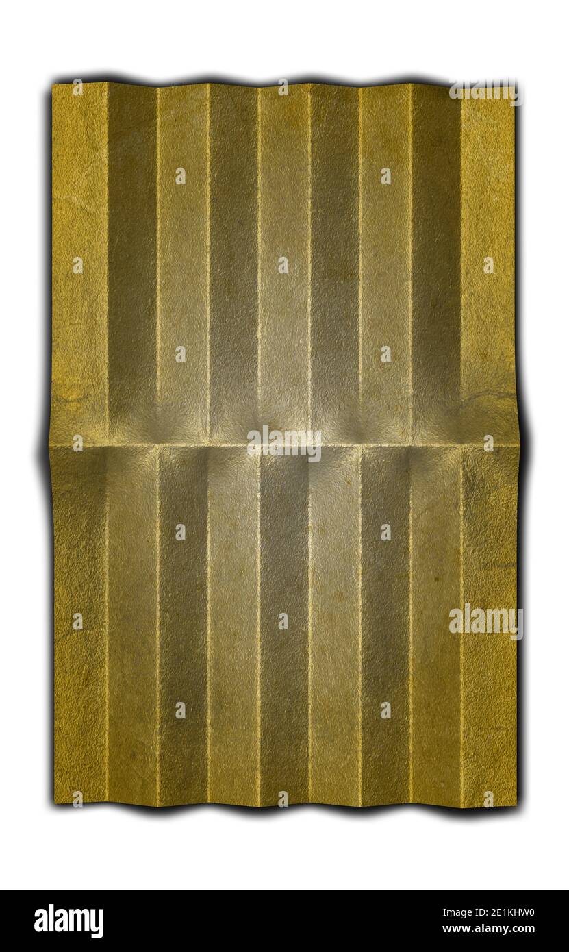 Metallized gold sheet folded folded Stock Photo - Alamy
