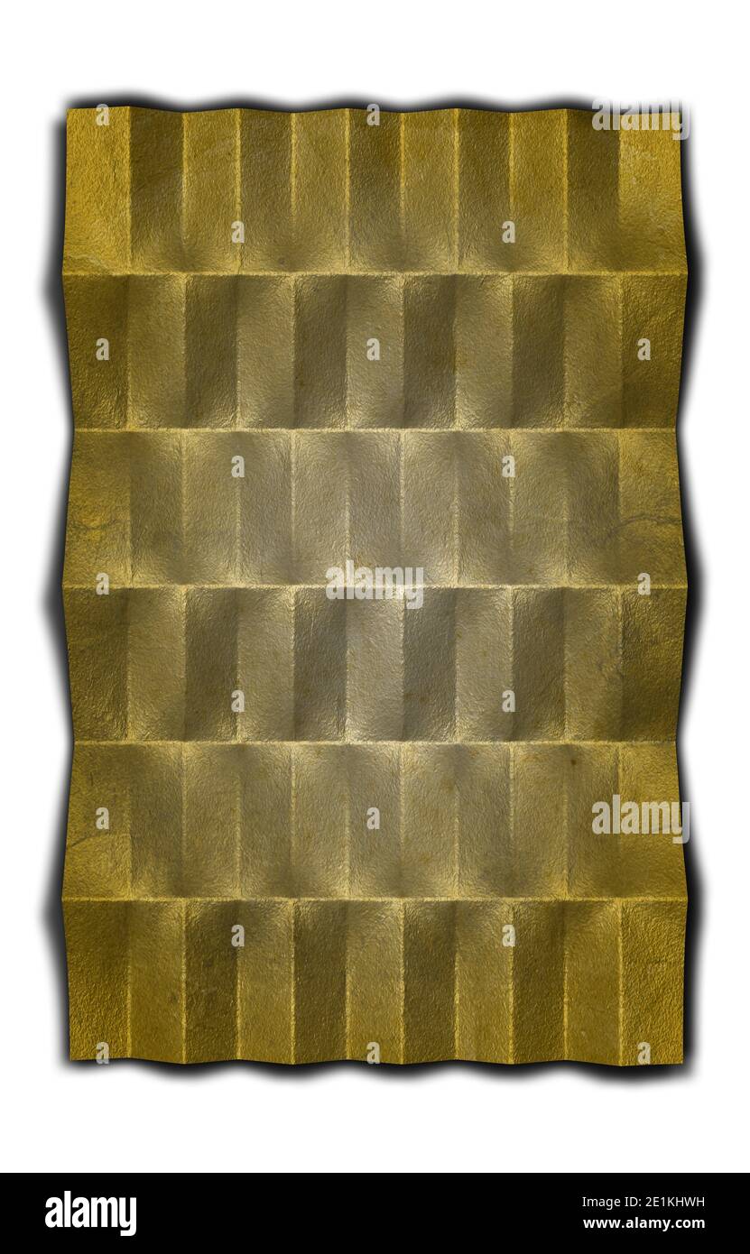 Metallized gold sheet folded folded Stock Photo - Alamy