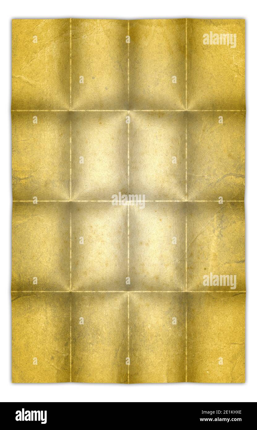 Metallized gold sheet folded folded Stock Photo - Alamy