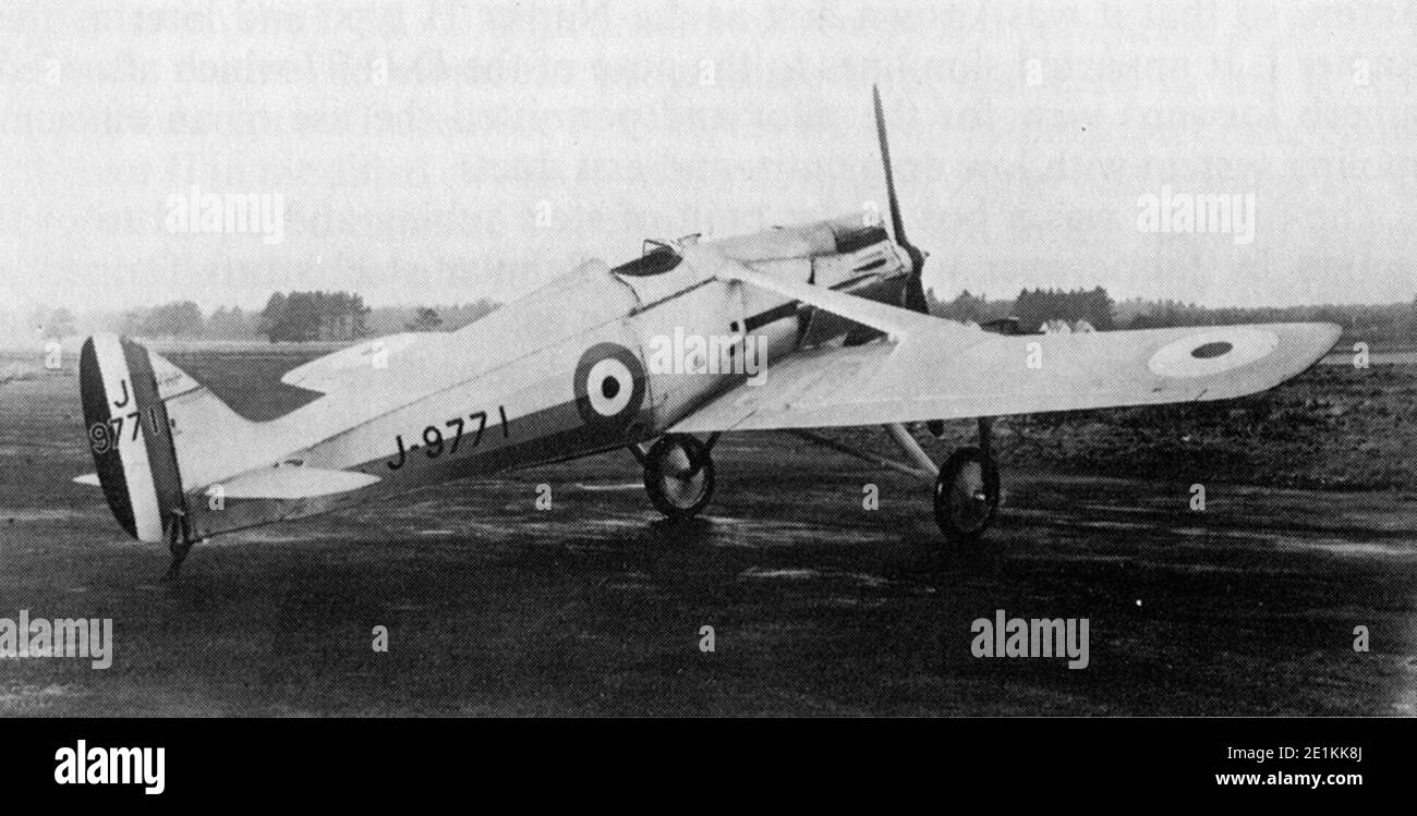 The de Havilland DH.77 Interceptor fighter Stock Photo - Alamy