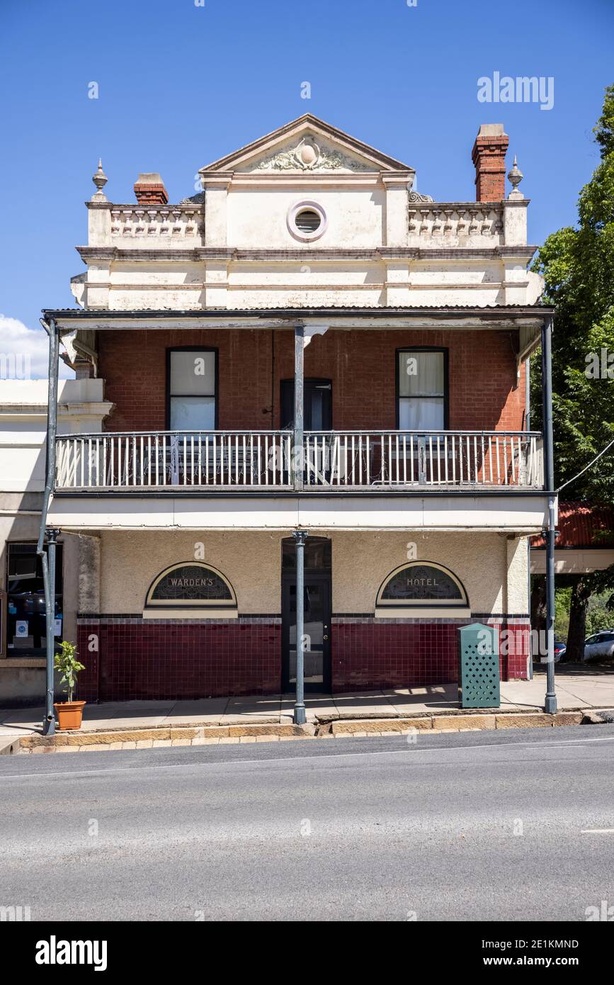 Old Victorian style architecture in a pub in Beechworth, Victoria ...