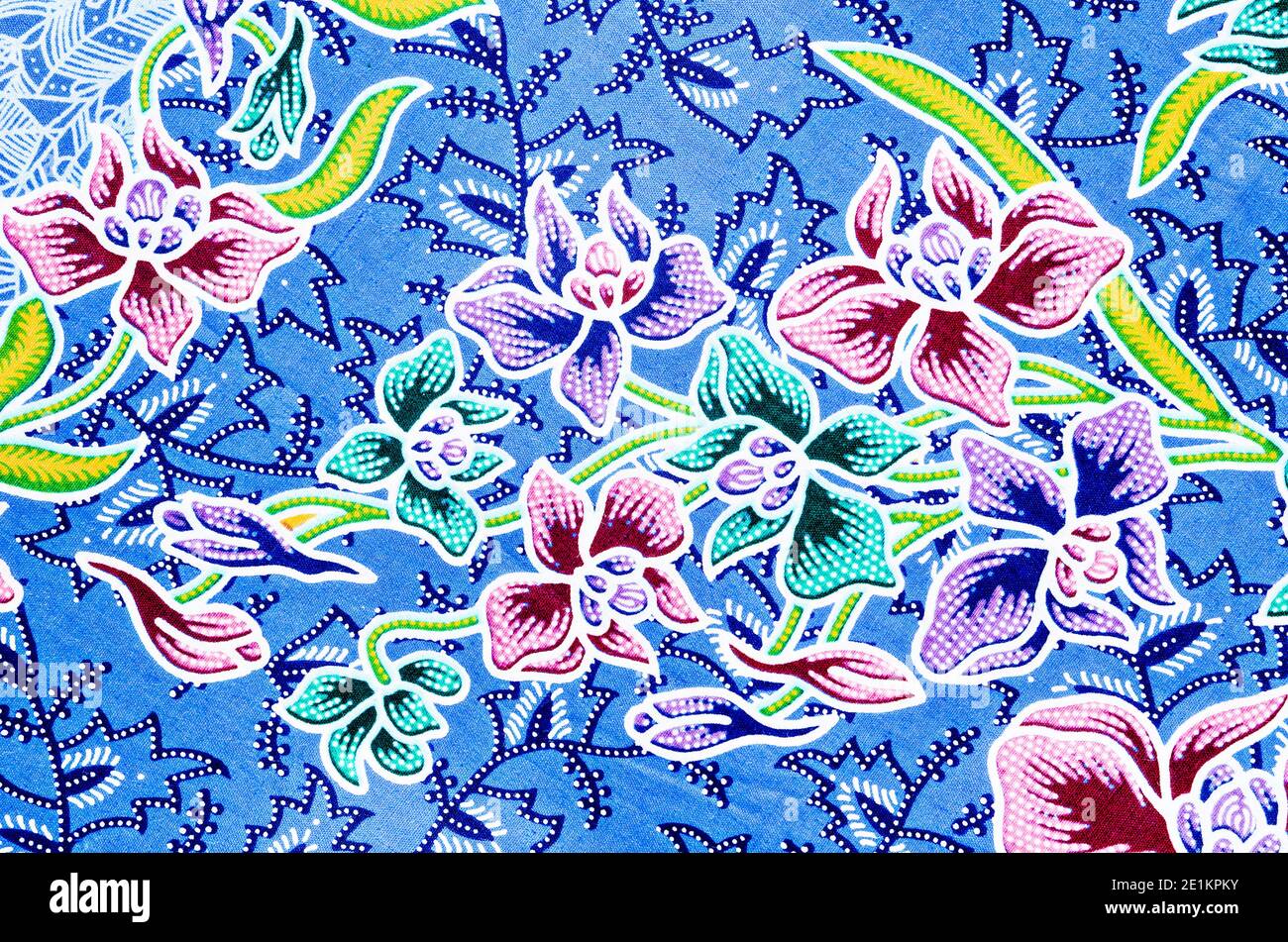 Traditional batik sarong pattern background Stock Photo - Alamy